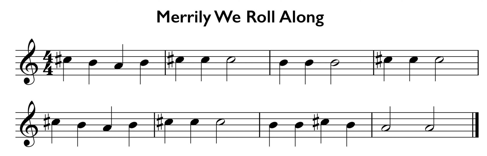 Merrily We Roll Along | Vicki's Virtual Music Room
