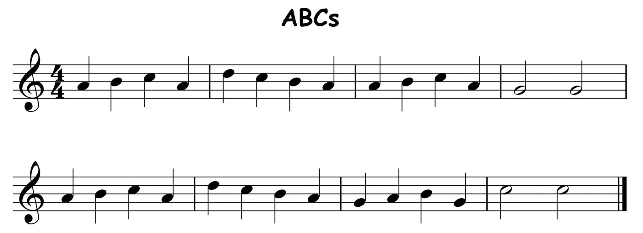 ABCs | Vicki's Virtual Music Room