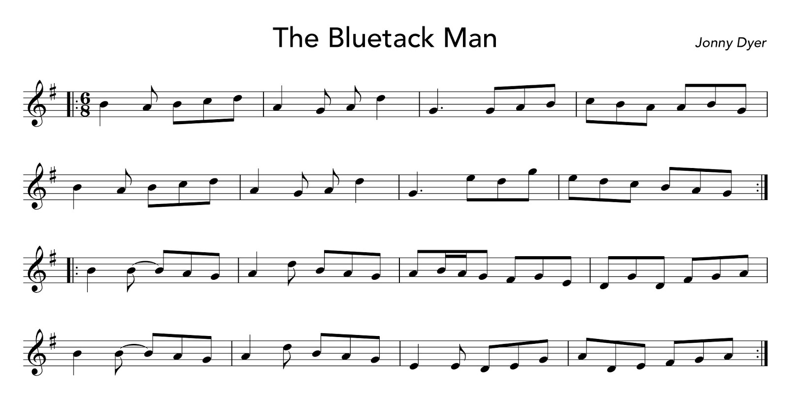 The Bluetack Man | Vicki's Virtual Music Room